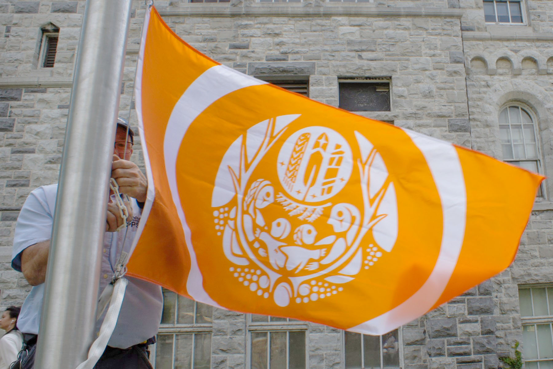 Queen’s raises Survivors’ Flag | Queen's Gazette